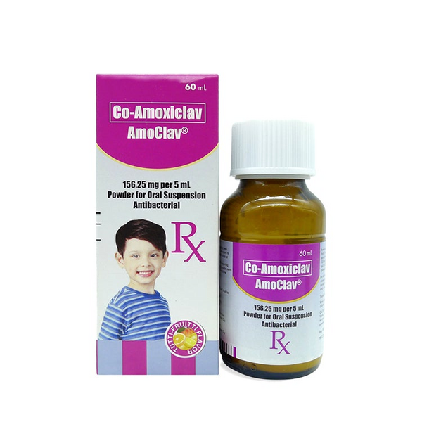 AMOCLAV Co-Amoxiclav 156.25mg / 5mL Powder for Oral Suspension 60mL ...