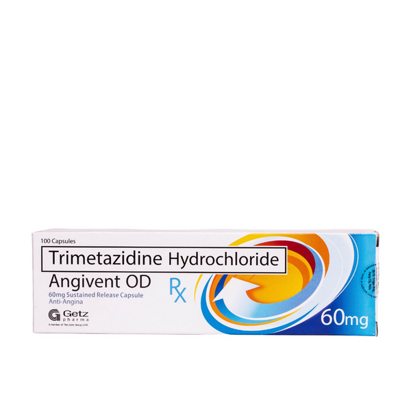 ANGIVENT OD Trimetazidine Hydrochloride 60mg Sustained Release Capsule ...