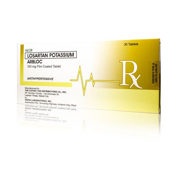 ARBLOC Losartan Potassium 100mg Film-Coated Tablet 30's price in the ...