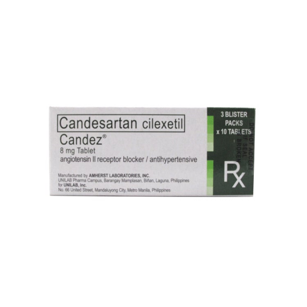 CANDEZ Candesartan Cilexetil 8mg Tablet 30's price in the Philippines ...