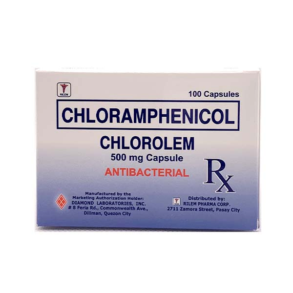 CHLOROLEM Chloramphenicol 500mg Capsule 100's price in the Philippines ...