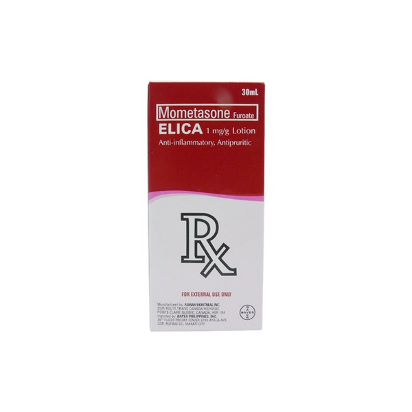 ELICA Mometasone Furoate 0.1% Lotion 30mL price in the Philippines ...