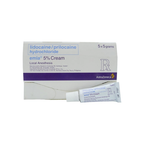EMLA Lidocaine Hydrochloride / Prilocaine Hydrochloride 25mg / 25mg (5. ...