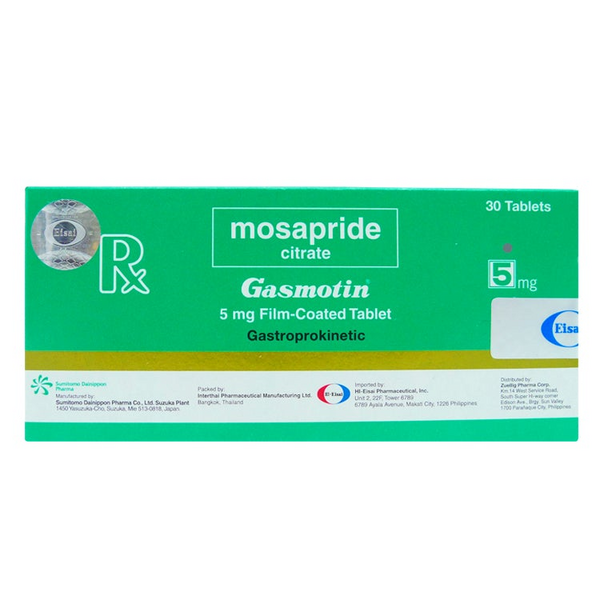 GASMOTIN Mosapride Citrate Dihydrate 5mg Film-Coated Tablet 30's price ...