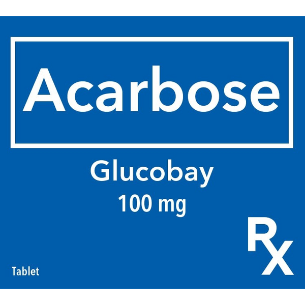 GLUCOBAY Acarbose 100mg Tablet 100's price in the Philippines | MedsGo ...
