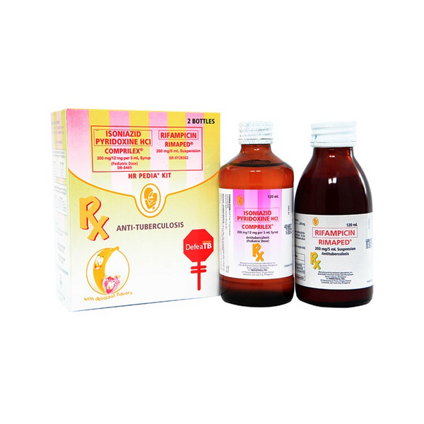 HR PEDIA KIT Rimaped Rifampicin 200mg / 5 mL Suspension 120 mL 1's ...