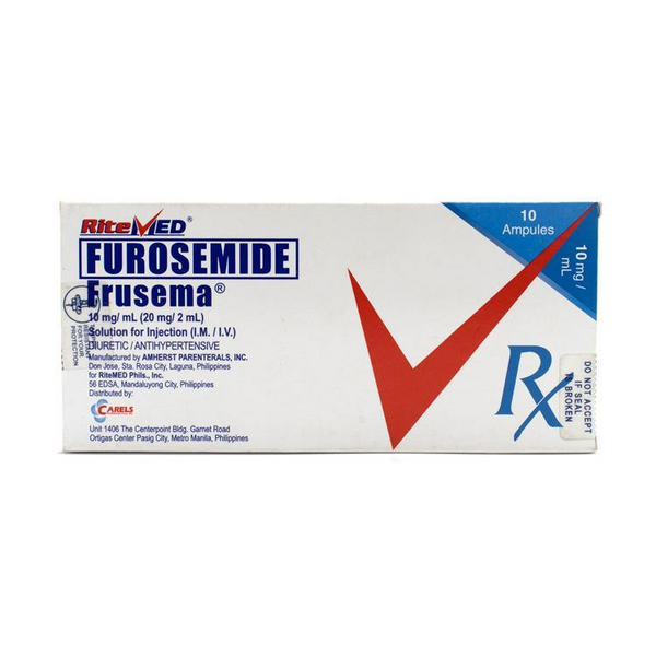 FRUSEMA Furosemide 10mg / mL (20mg / 2mL) Solution for IV/IM Injection ...