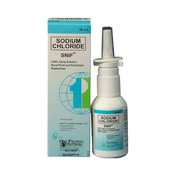 SNIF Sodium Chloride 0.65% Nasal Spray Solution 30mL price in the ...