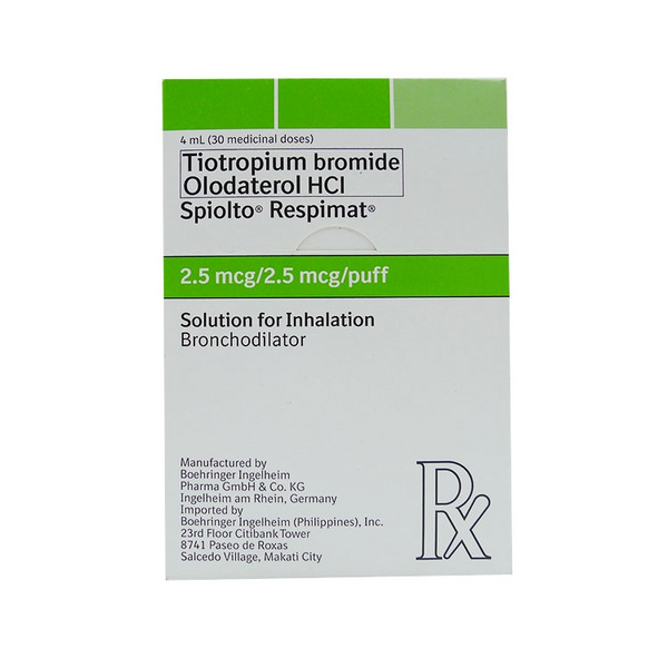 SPIOLTO RESPIMAT Tiotropium Bromide / Olodaterol Hydrochloride 2.5mcg ...