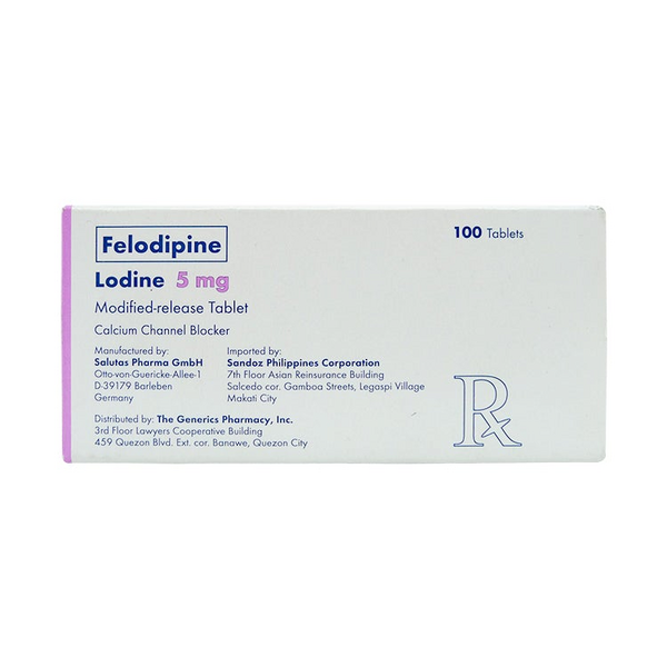 LODINE Felodipine 5mg Modified-Release Tablet 100's price in the ...