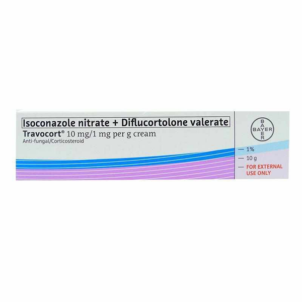 TRAVOCORT Isozonazole Nitrate / Diflucortolone Valerate 10mg / 1mg ...