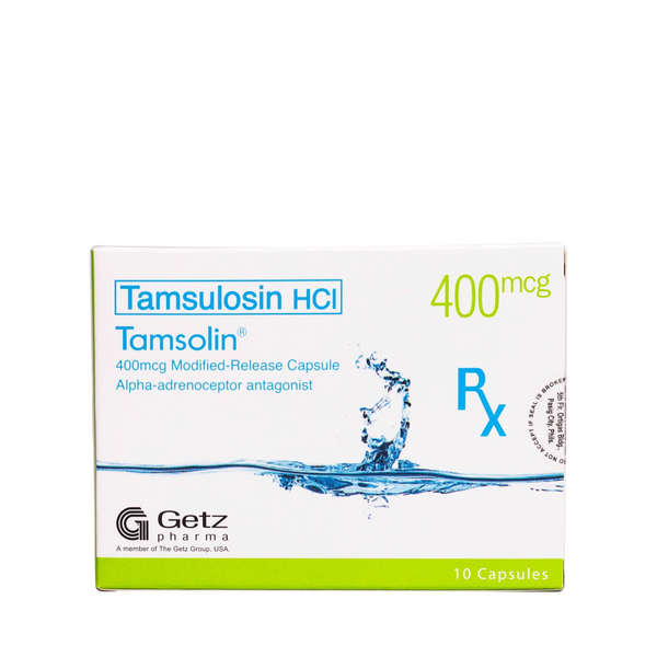 TAMSOLIN Tamsulosin Hydrochloride 400mcg Modified-Release Capsule 10's ...