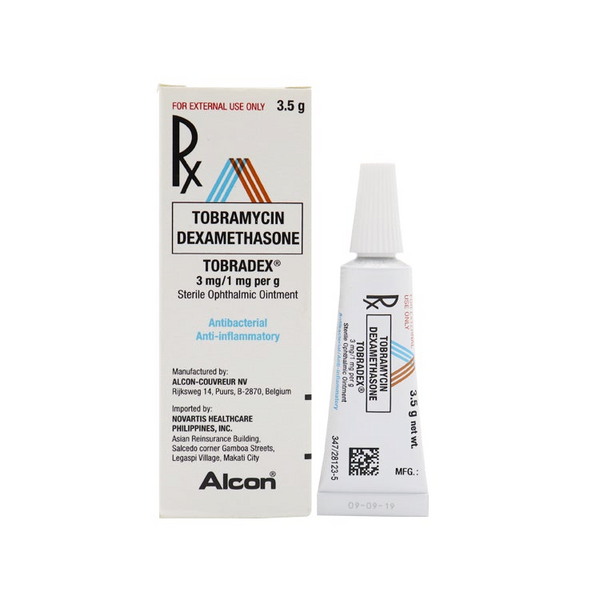 TOBRADEX Tobramycin / Dexamethasone 3mg / 1mg per g Ophthalmic Ointment ...