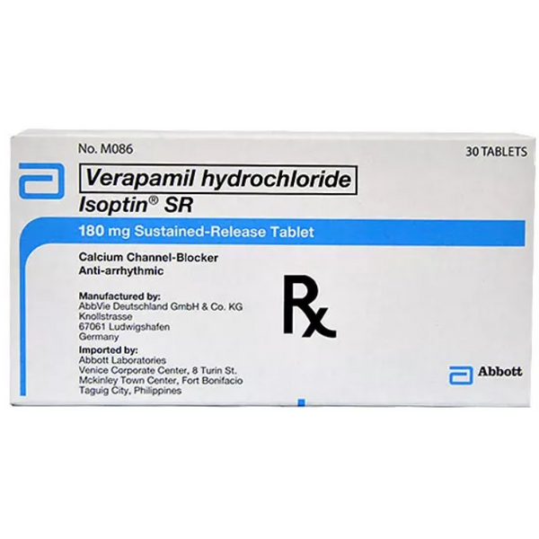 ISOPTIN SR Verapamil Hydrochloride 180mg Sustained Release Tablet 30's ...