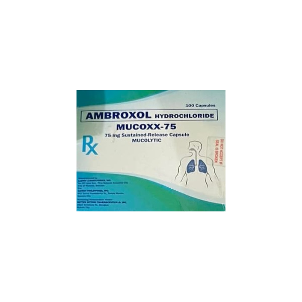 MUCOXX-75 Ambroxol Hydrochloride 75mg Sustained Release Capsule 100's ...