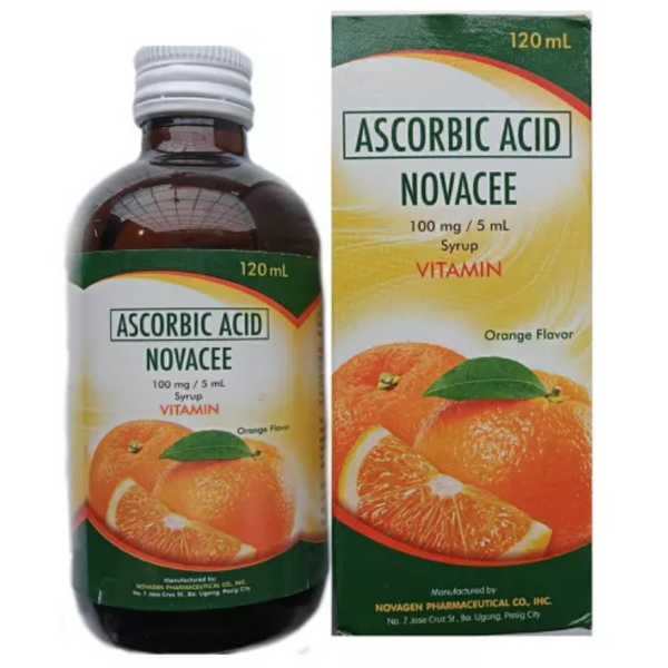 NOVACEE Ascorbic Acid 100mg / 5mL Syrup 120mL Orange price in the ...