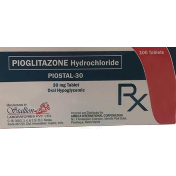 PIOSTAL-30 Pioglitazone Hydrochloride 30mg Tablet 100's price in the ...
