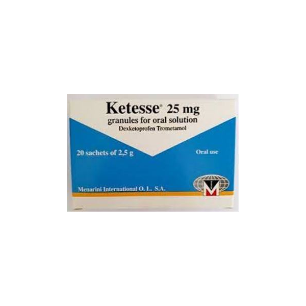 KETESSE Dexketoprofen Trometamol 25mg Granule for Oral Solution 2.5g 20 ...