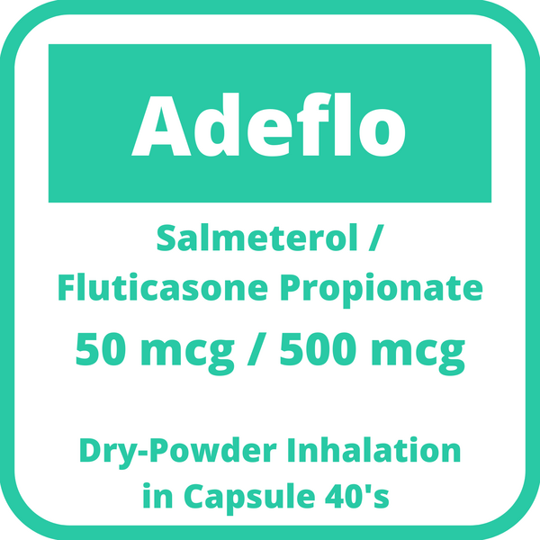 ADEFLO Salmeterol Xinafoate / Fluticasone Propionate 50mcg / 500mcg Dry ...