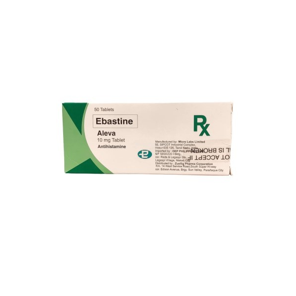 ALEVA Ebastine 10mg Tablet 50's price in the Philippines | MedsGo Pharmacy