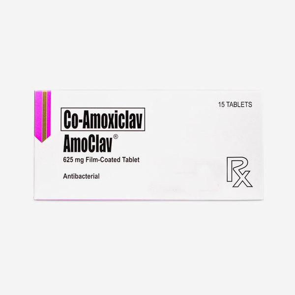 AMOCLAV Co-Amoxiclav 625mg Film-Coated Tablet 15's price in the ...