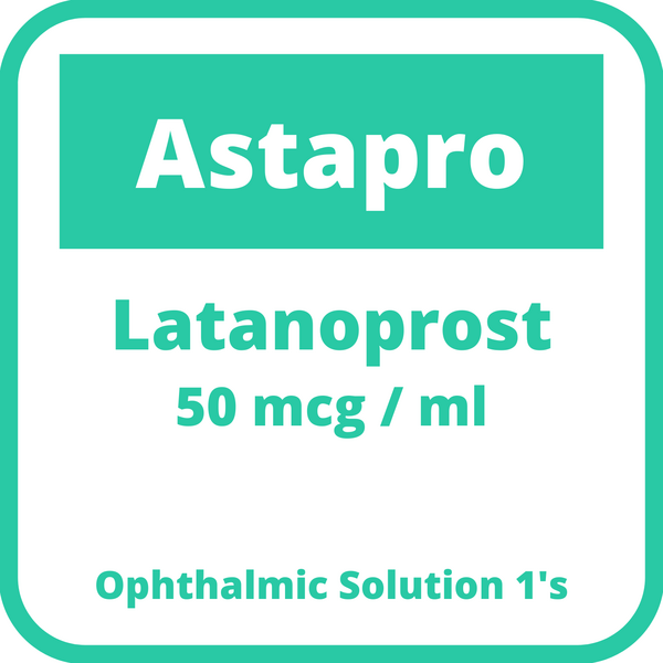 ASTAPRO Latanoprost 50mcg / mL (0.005% w/v) Ophthalmic Solution 2.5mL 1 ...