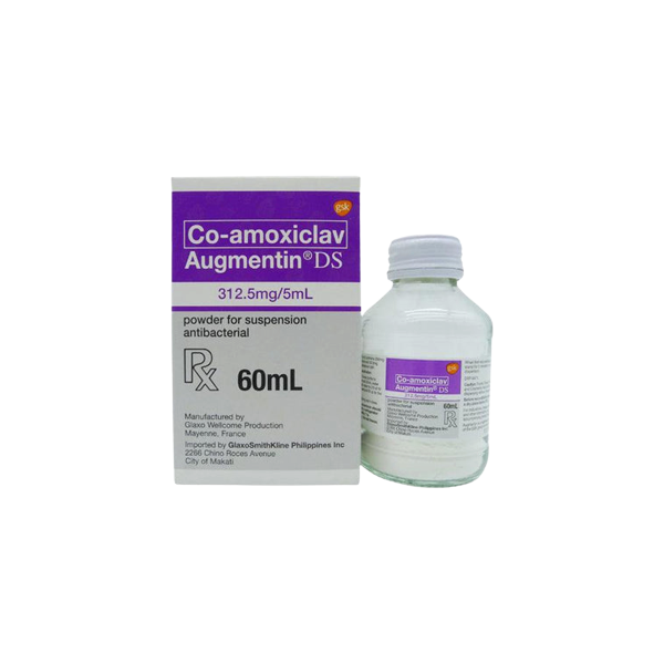 AUGMENTIN DS 312mg per 5mL Co-Amoxiclav Powder for Suspension 60mL ...