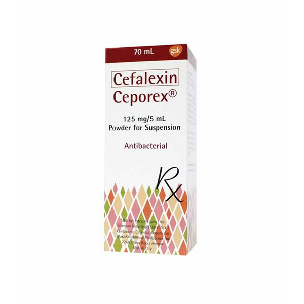 CEPOREX Cefalexin 125mg / 5mL Powder for Suspension 70mL price in the ...
