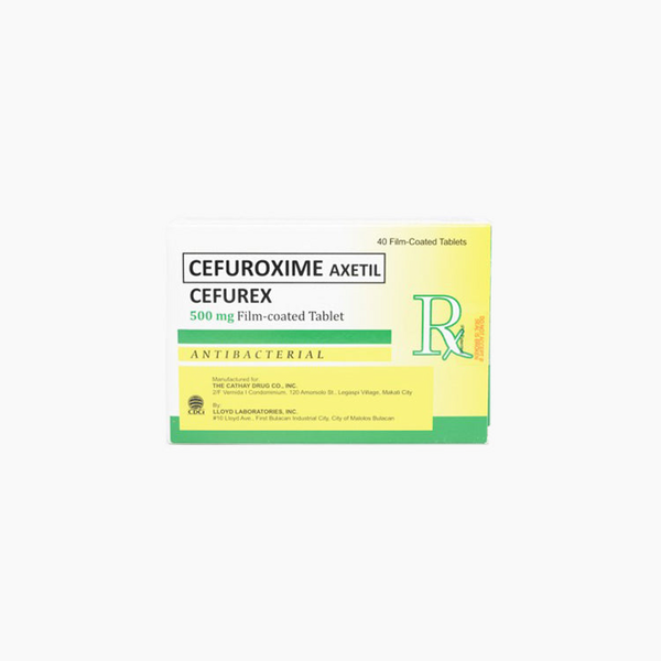 CEFUREX Cefuroxime Axetil 500mg Film-Coated Tablet 40's price in the ...