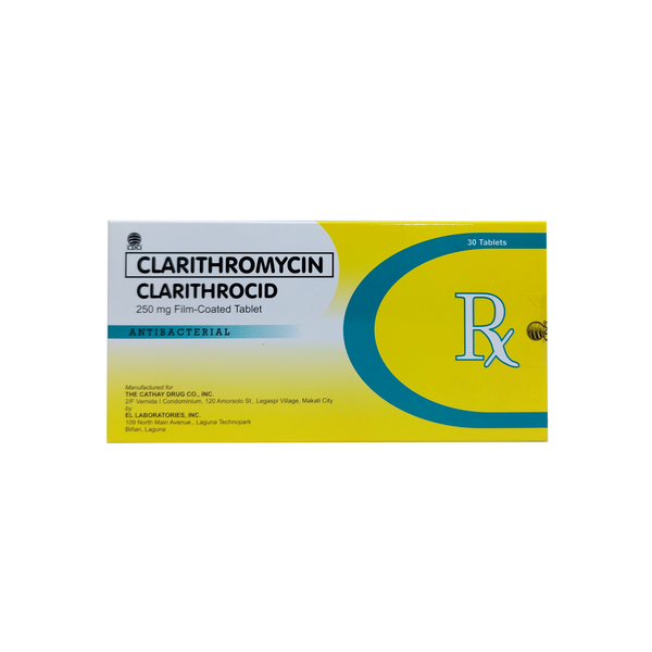 CLARITHROCID Clarithromycin 250mg Film-Coated Tablet 30's price in the ...