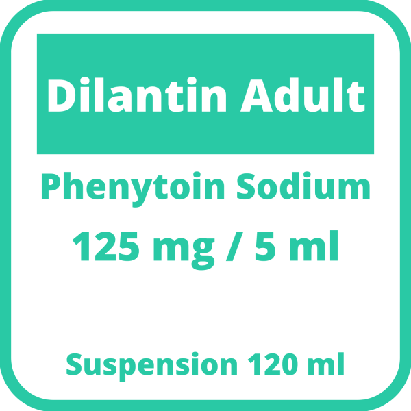 Buy Dilantin phenytoin 125mg / 5ml adult suspension 120ml online with ...