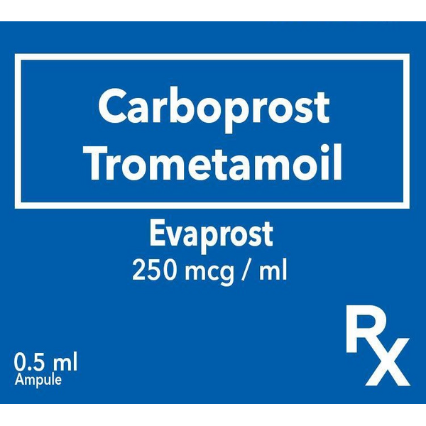 EVAPROST Carboprost Trometamol 250mcg / mL Solution for IM Injection 0 ...