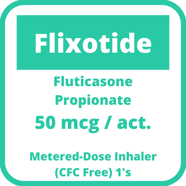 FLIXOTIDE Fluticasone Propionate 50mcg / actuation Metered-Dose Inhaler ...