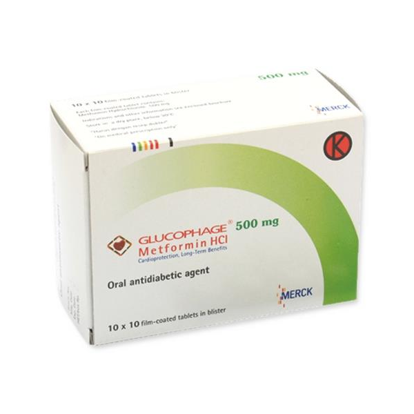 GLUCOPHAGE Metformin Hydrochloride 500mg Film-Coated Tablet 100's price ...