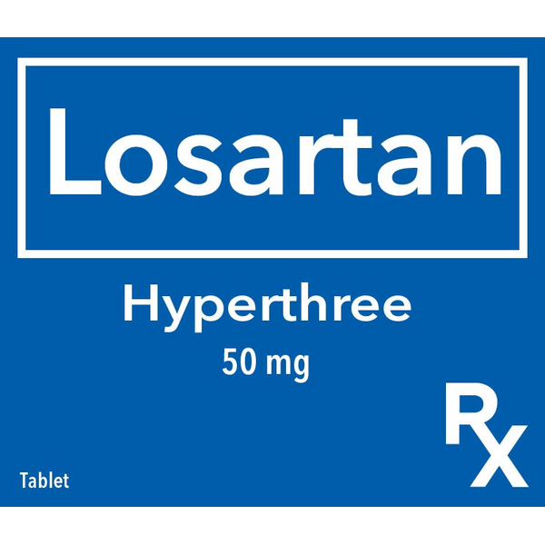 HYPERTHREE Losartan Potassium 50mg Tablet 100's price in the ...