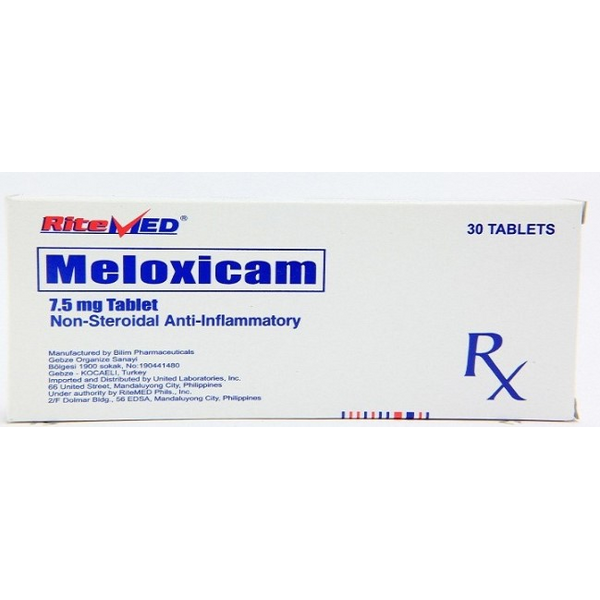 RITEMED Meloxicam 7.5mg Tablet 30's price in the Philippines | MedsGo ...