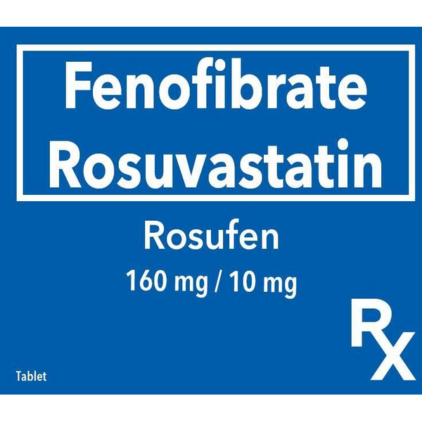 ROSUFEN Fenofibrate / Rosuvastatin Calcium 160mg / 10mg Film-Coated ...
