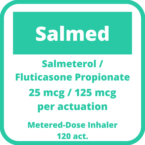 SALMED Salmeterol Xinafoate / Fluticasone Propionate 25mcg / 125mcg ...