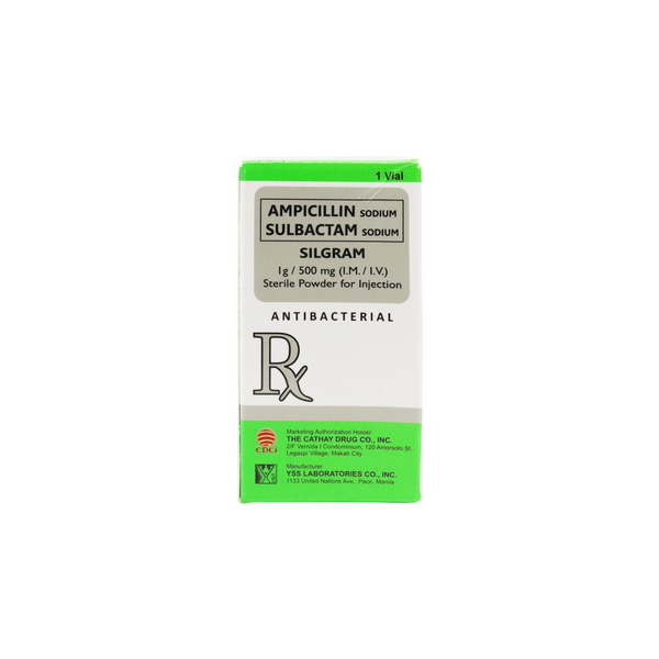SILGRAM Ampicillin Sodium / Sulbactam Sodium 1g / 500mg Powder for IM ...