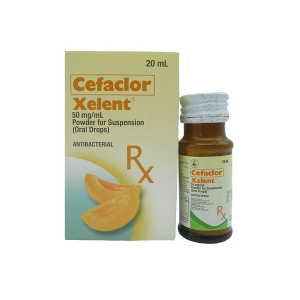 Buy Xelent cefaclor 50mg / ml powder for suspension (oral drops) 20ml ...