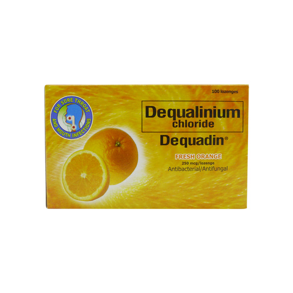 DEQUADIN Dequalinium Chloride 250mcg Lozenge 20's Orange price in the ...