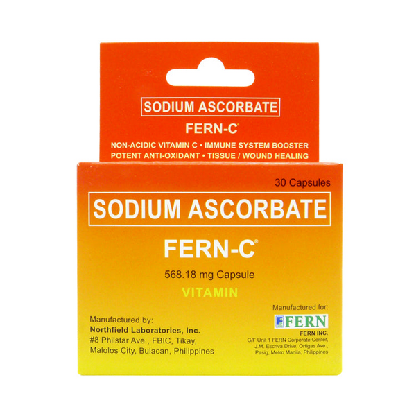 FERN-C Ascorbic Acid 500mg Capsule 30's price in the Philippines ...