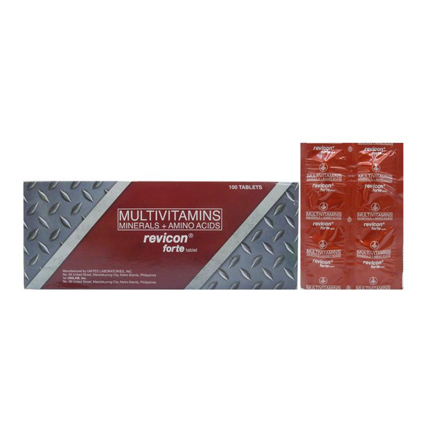 REVICON FORTE Multivitamins / Minerals / Amino Acids Tablet 100's price ...
