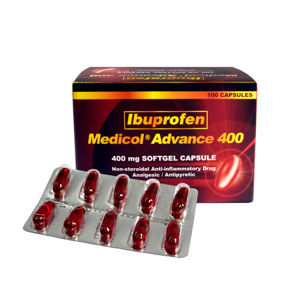 MEDICOL ADVANCE 400 Ibuprofen 400mg Softgel Capsule 20s price in the ...