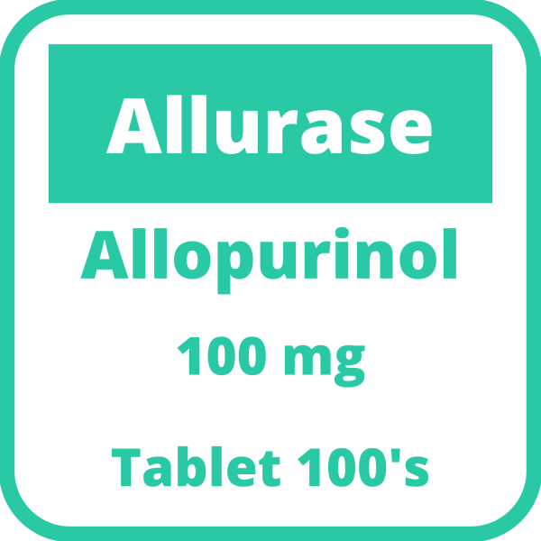 Buy Allurase allopurinol 100mg tablet 100's online with MedsGo. Price ...