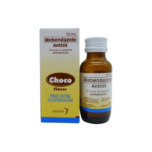 ANTIOX Mebendazole 50mg / mL Oral Suspension 10mL Choco price in the ...