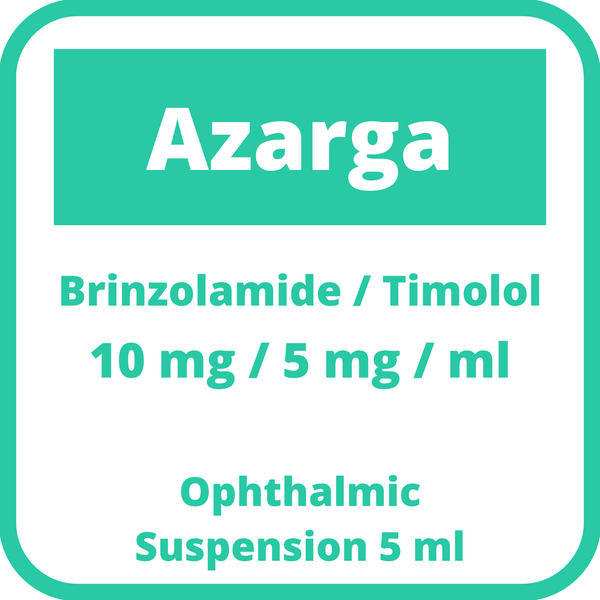 AZARGA Brinzolamide / Timolol 10mg / 5mg per mL Ophthalmic Suspension ...