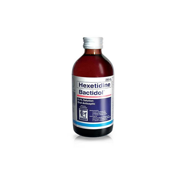 BACTIDOL Hexetidine 0.1% Solution 250mL price in the Philippines ...