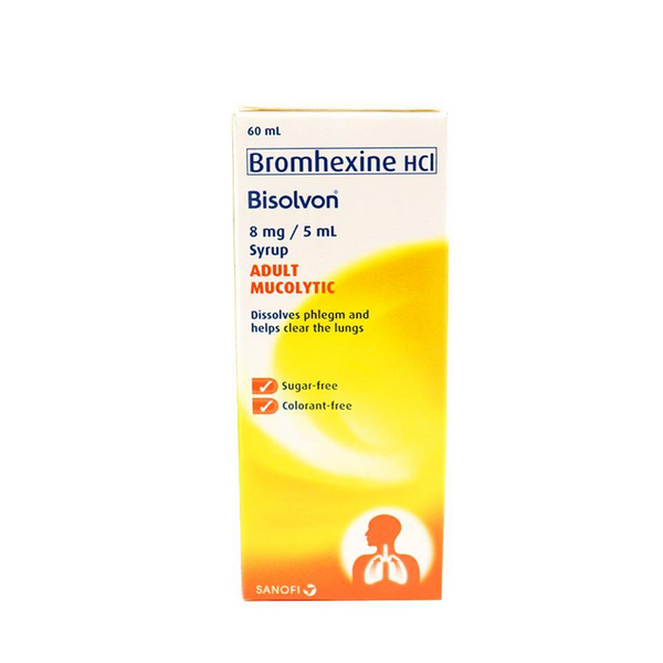 BISOLVON Bromhexine Hydrochloride 8mg per 5mL Syrup 60mL price in the ...