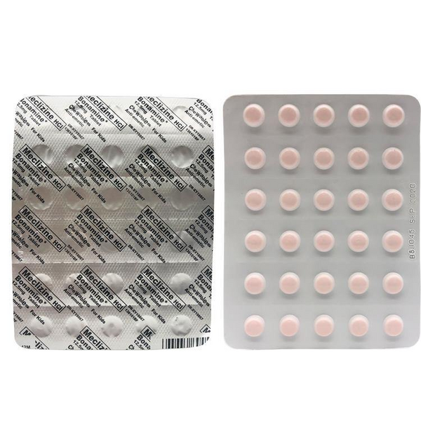BONAMINE Meclizine Hydrochloride 12.5mg Chewable Tablet 120's price in ...